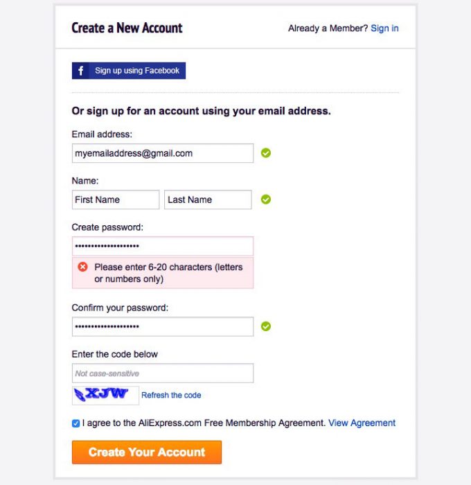 Register AliExpress: How to Create an AliExpress Account in English